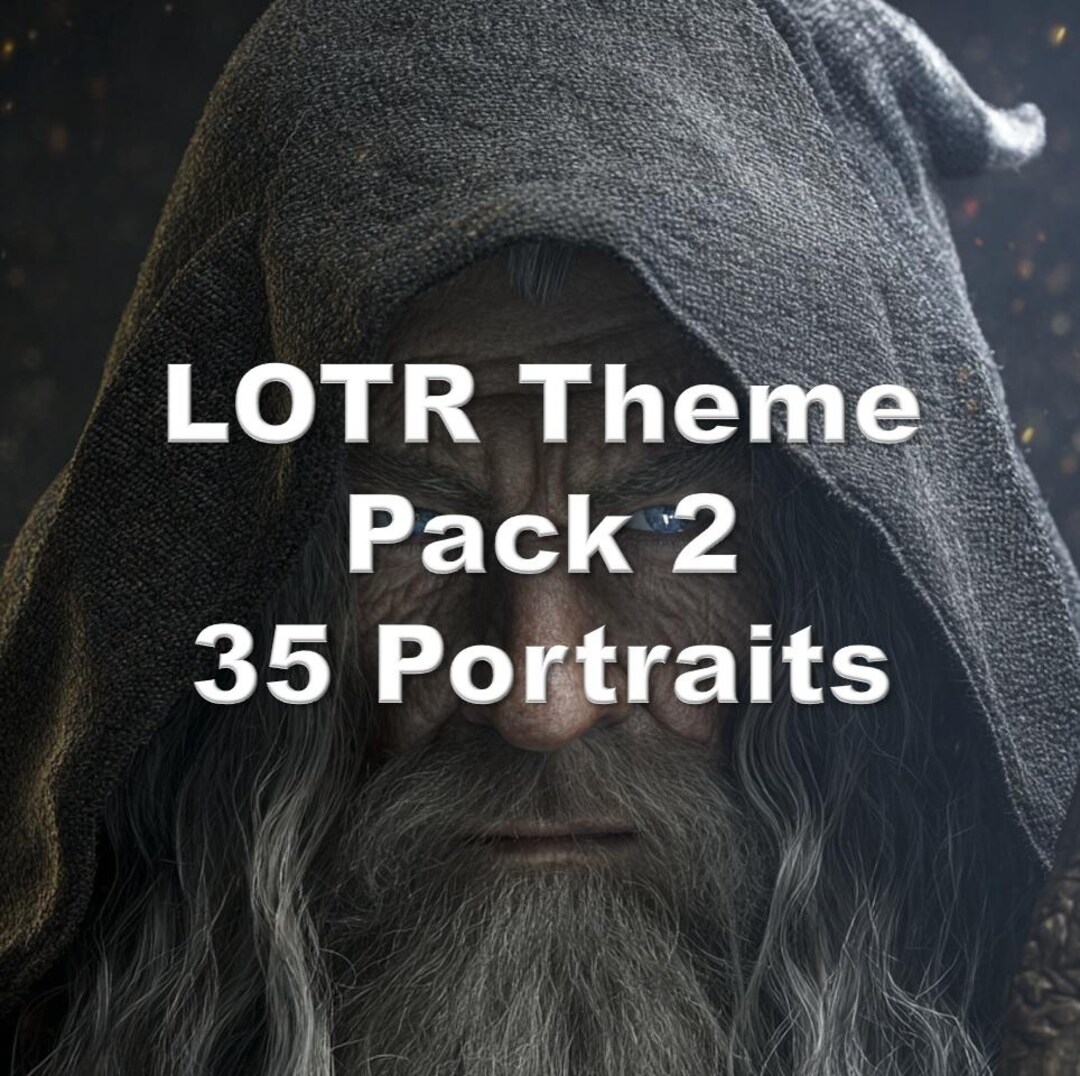 LOTR Theme Fantasy Portrait Image Pack 2 - Etsy