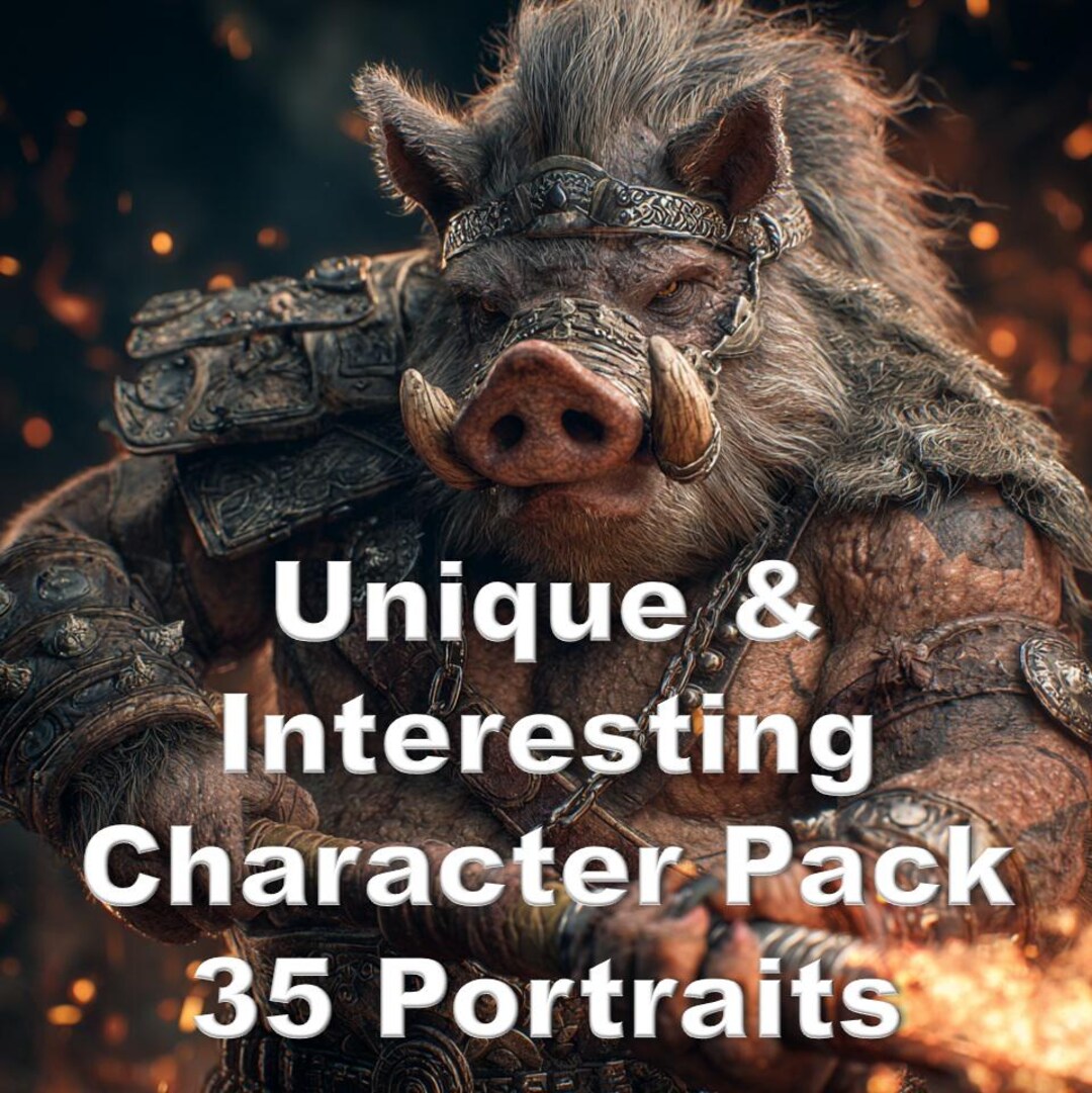 Unique & Interesting Characters Pack 1 - Etsy