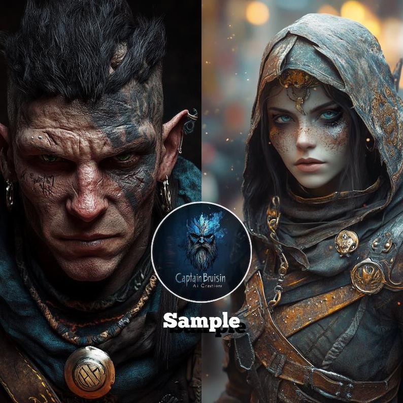 Assorted Fantasy Character Portraits, Dungeons and Dragons, D&D, Role ...