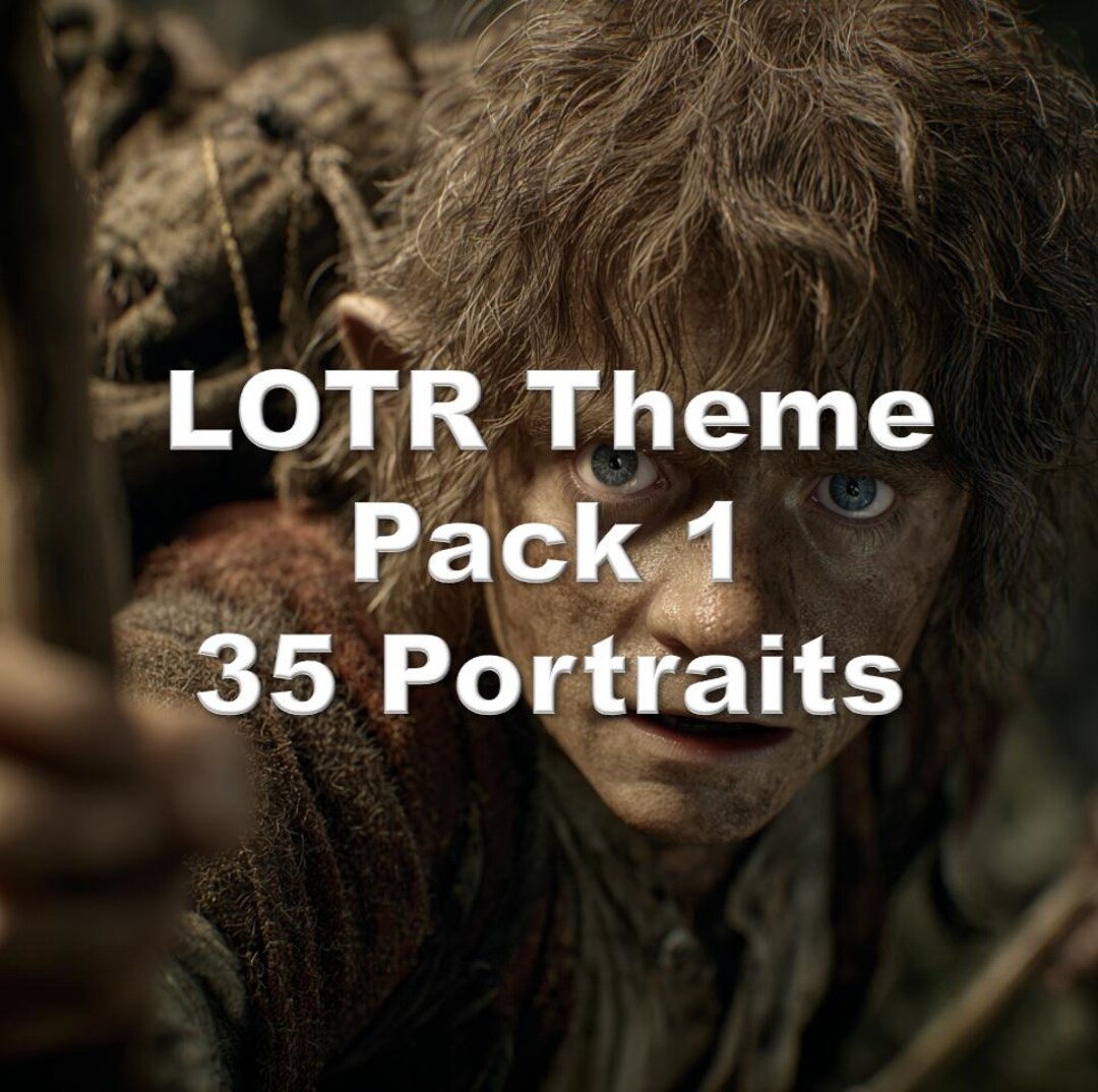 LOTR Theme Fantasy Portrait Image Pack 1 - Etsy