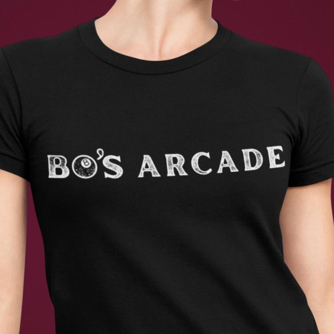 Bos Arcade T-shirt - Hush Hush Inspired Vintage Distressed 8 Ball Tee ...