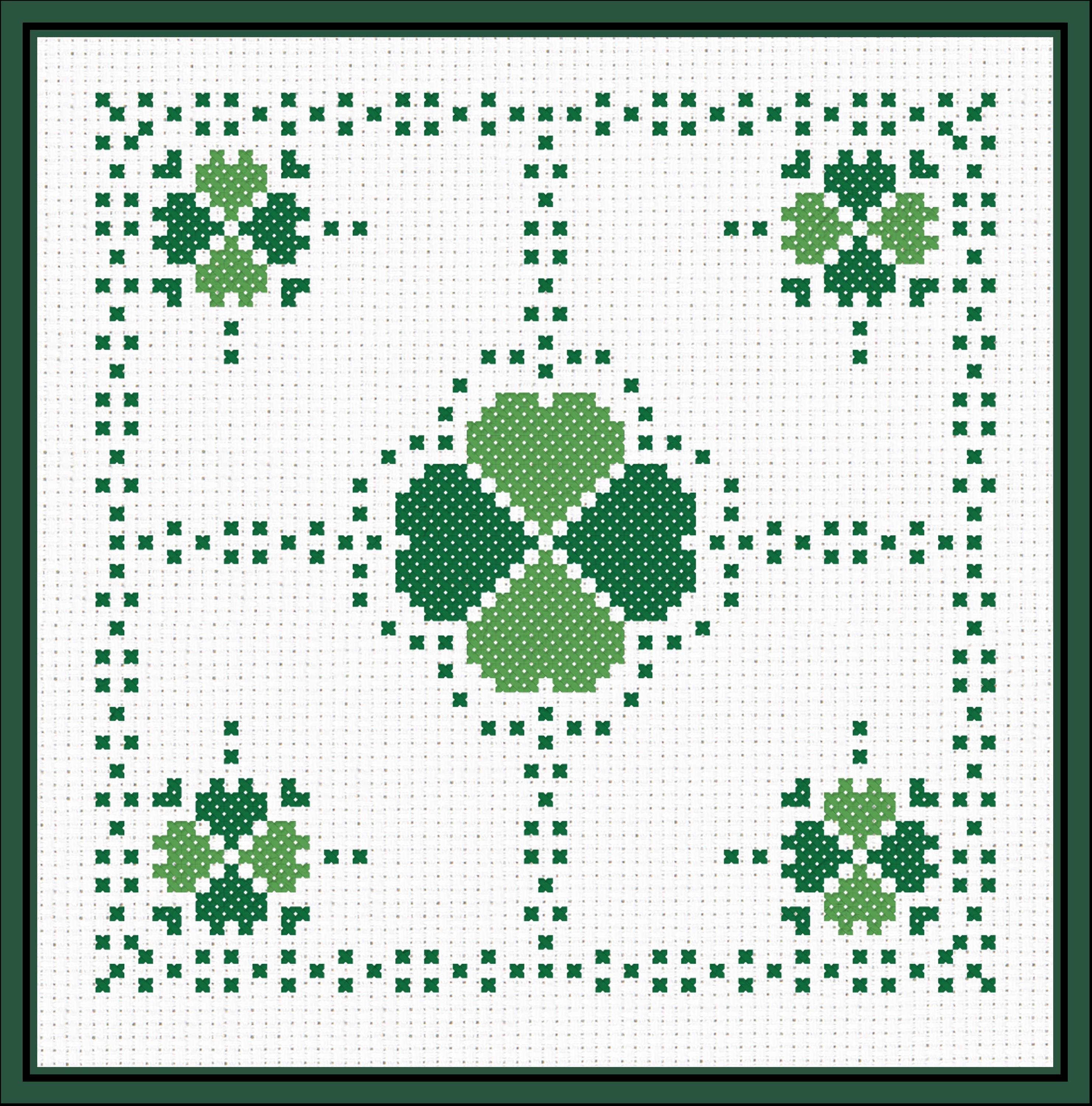 Lucky Clover Cross Stitch Biscornu Pattern PDF - Etsy