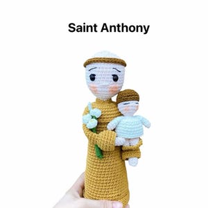 Crochet Bible Characters, Crochet Saints, Crochet Saint Joseph, Crochet ...