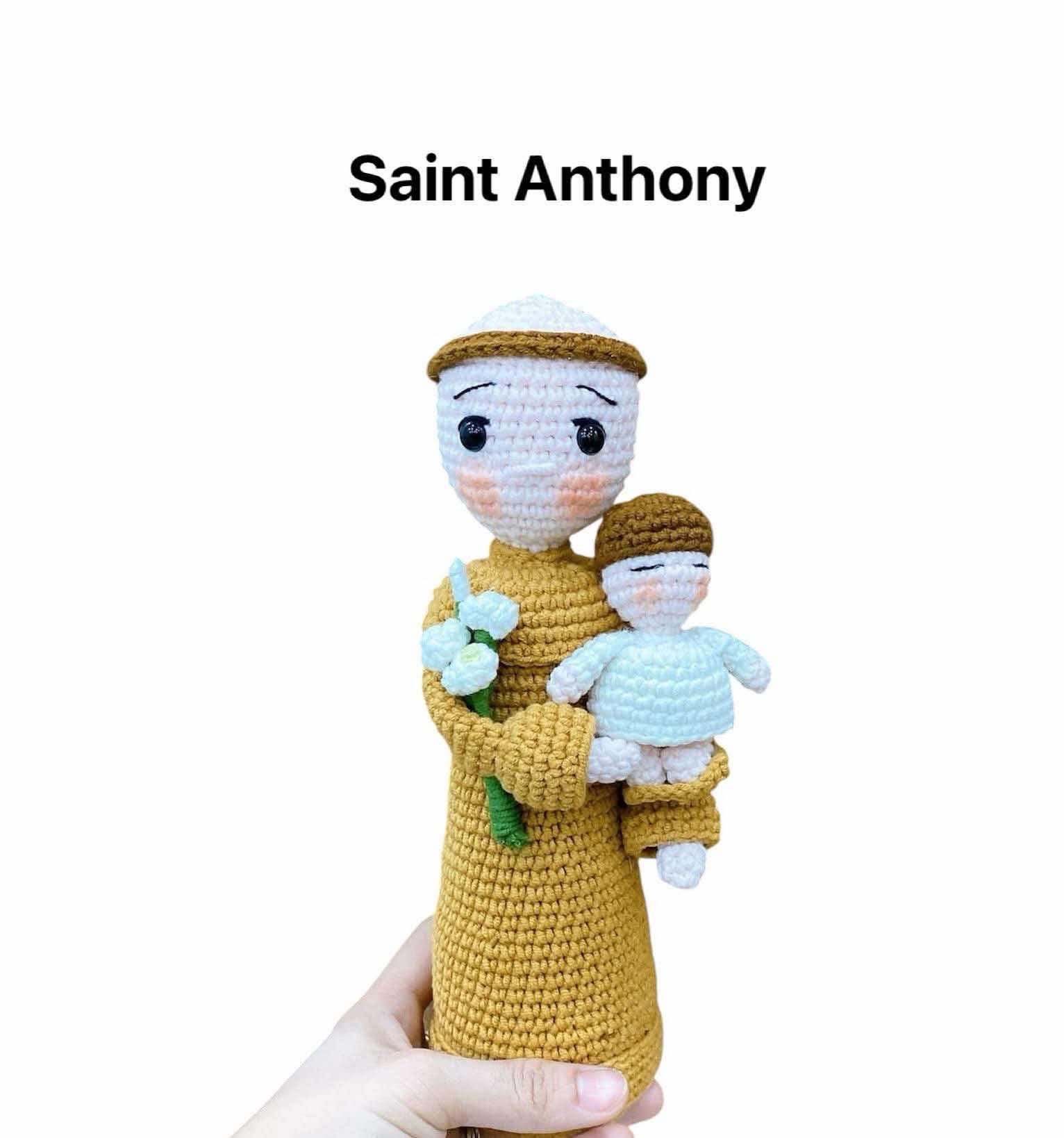 Crochet Bible Characters, Crochet Saints, Crochet Saint Joseph, Crochet ...