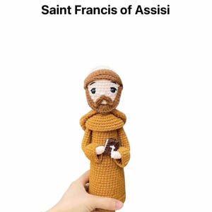 Crochet Bible Characters, Crochet Saints, Crochet Saint Joseph, Crochet ...