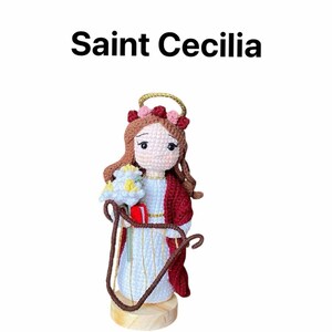 Crochet Bible Characters, Crochet Saints, Crochet Saint Anna, Crochet ...