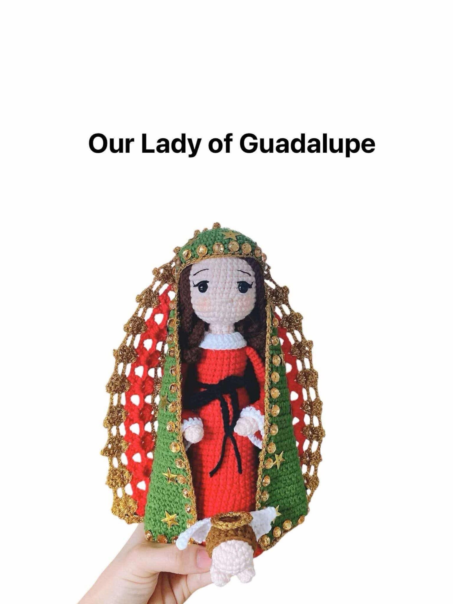 Crochet Bible Characters, Crochet Saints, Crochet Saint Mary, Crochet ...