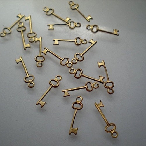 10 Pcs Mini Key Tiny Key Charms Antique Bronze Mini Keys - Etsy