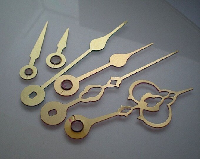 6 Small Fancy Gold Clock Hands, No. 3 - Etsy