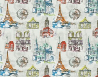 Notre Dame Cotton Fabric - Etsy
