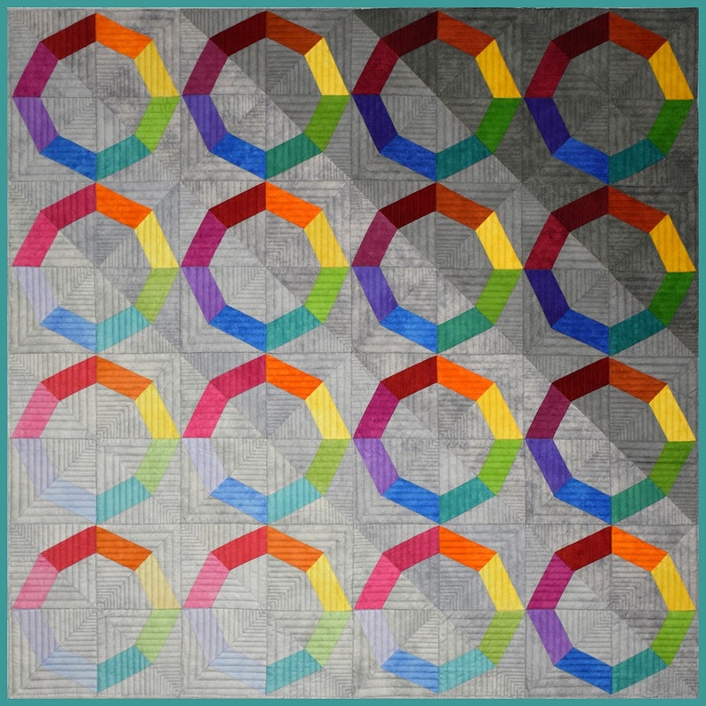 Quilt Kit Shadow Play Spectrum 48in X 48in Maywood - Etsy