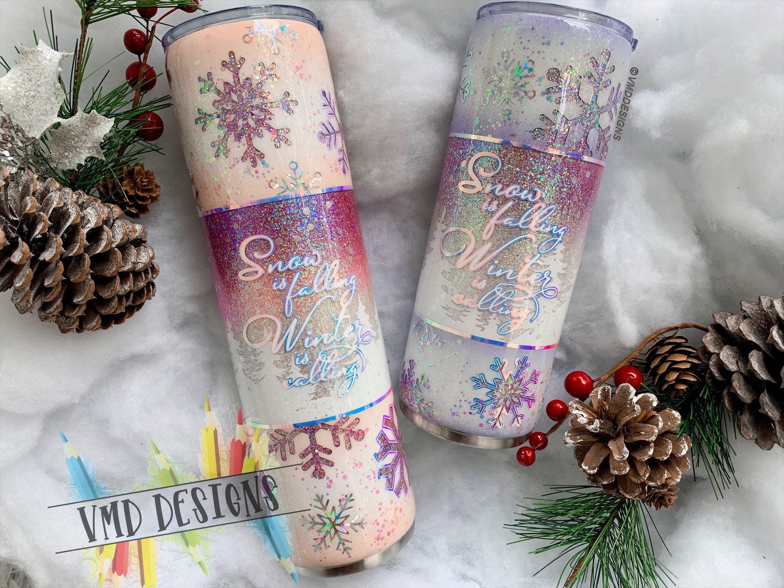 Snow is Falling Winter is Calling SVG DXF PNG - Etsy