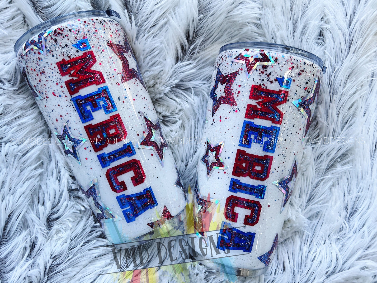 Merica Decal With Stars and Outlines SVG DXF - Etsy