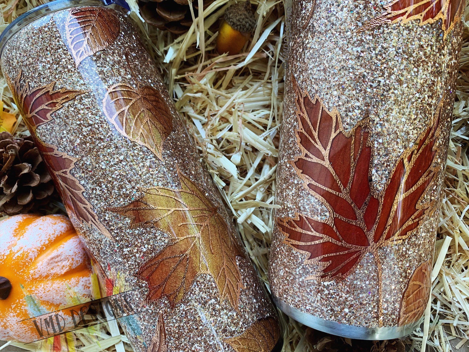 Fall Leaf Textile Design With Decal and Outlines SVG DXF PNG - Etsy