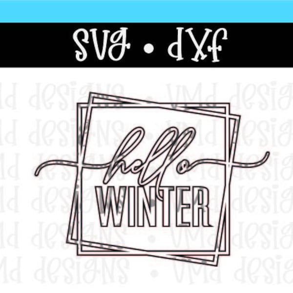 Hello Winter Sign - Etsy