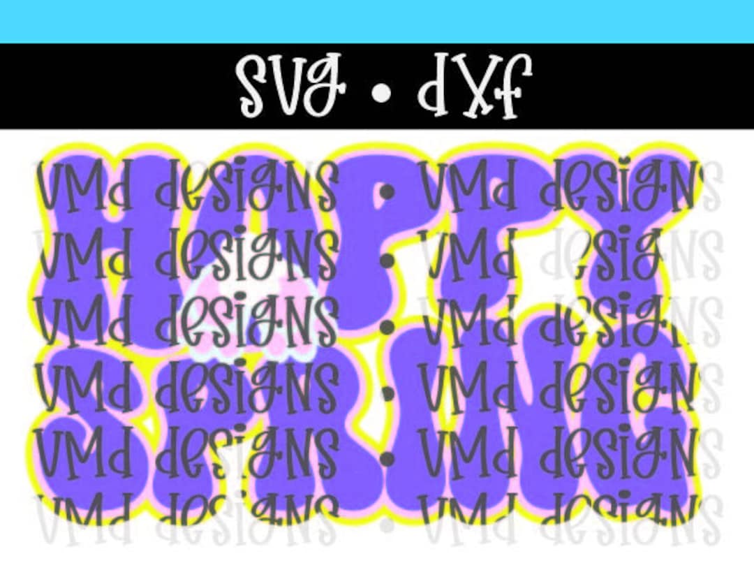 Hoppy Spring SVG DXF - Etsy