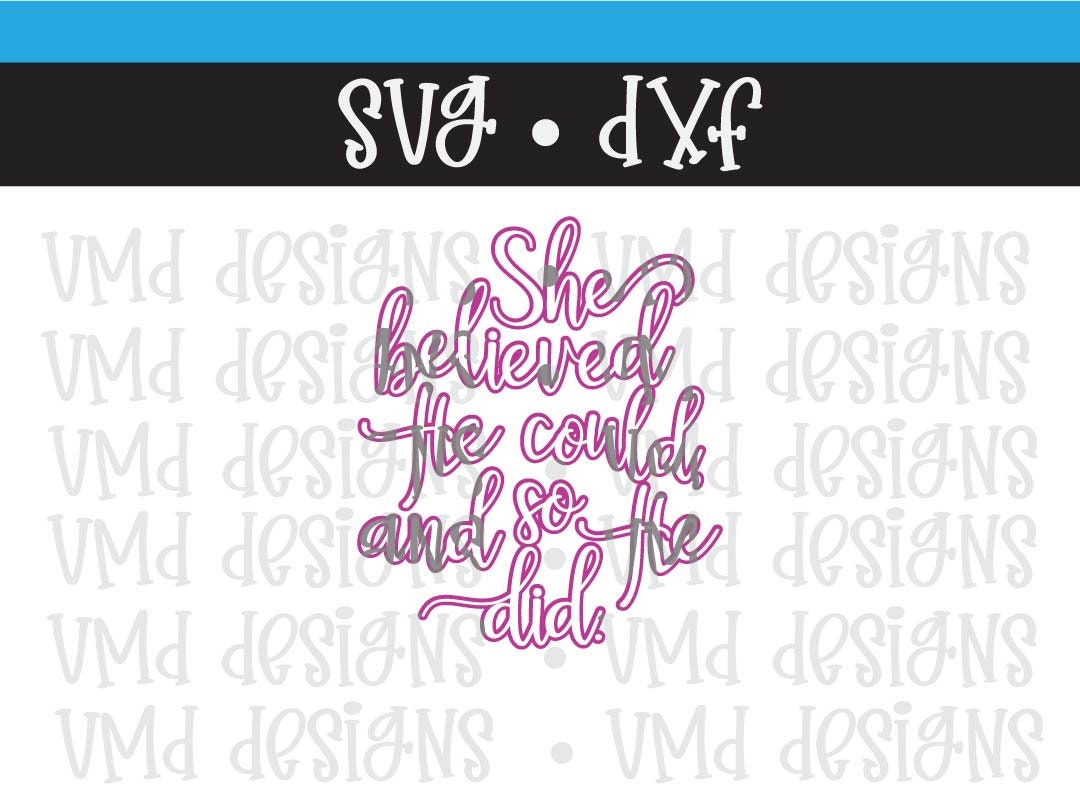 She Believed He Could and so He Did - Etsy