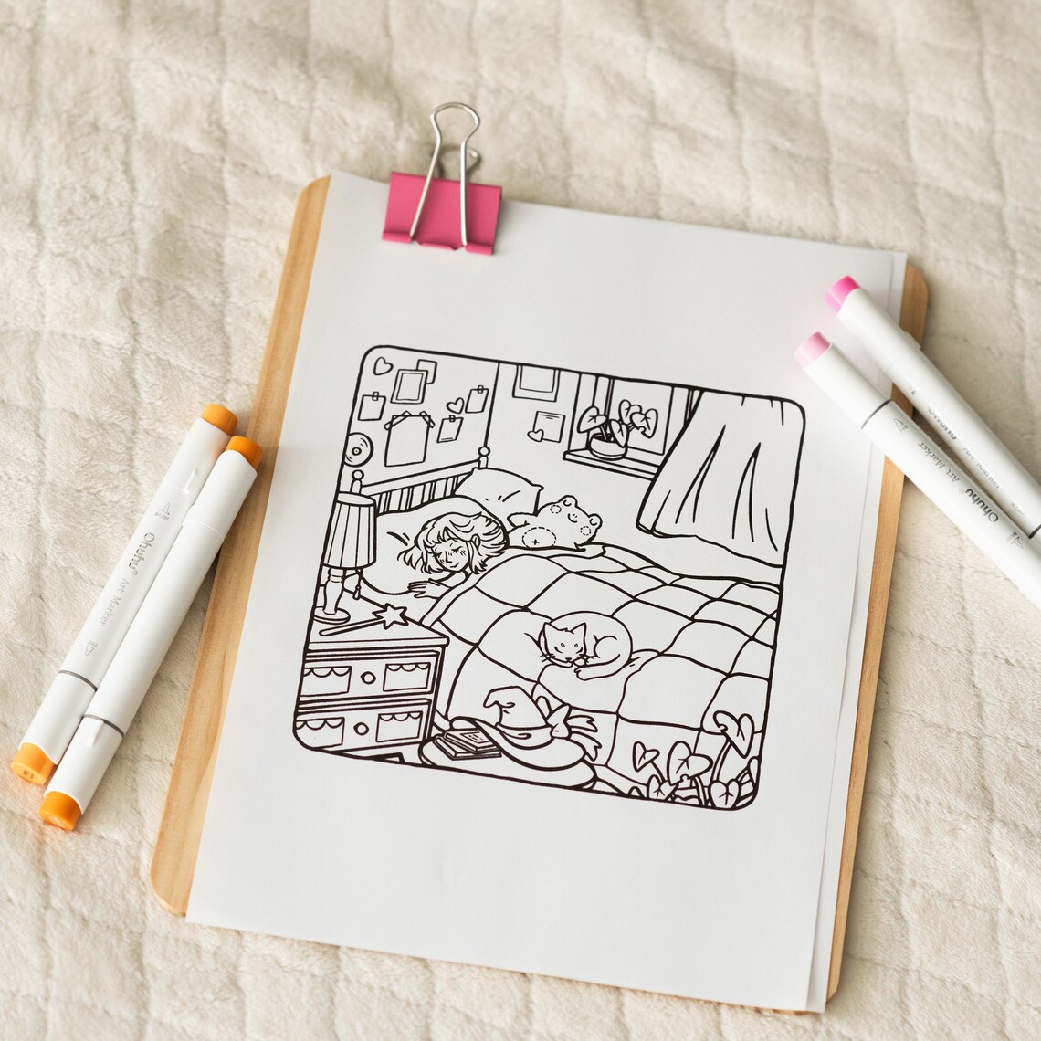 Cozy at Home Coloring Pages Set | Cosy Girls Colouring, Coloring Book ...
