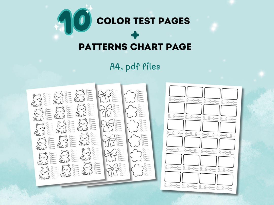 Color Test Page | Swatch Test | Color Swatch | Colour Swatch | Marker ...