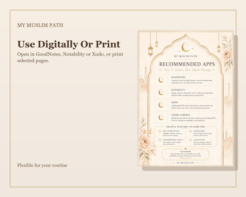 Bundle Hijri Planner 1448 AH Printable, Islamic Calendar Digital ...