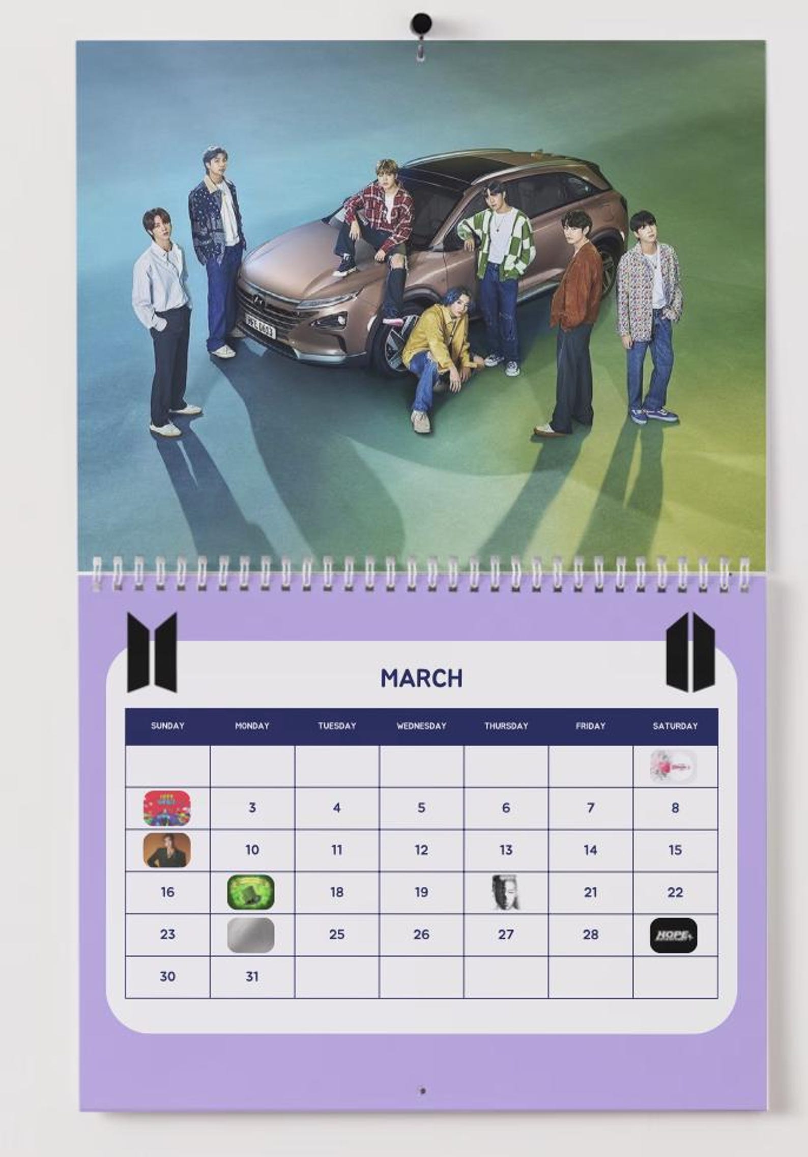 BTS 2025 Calendar - Etsy