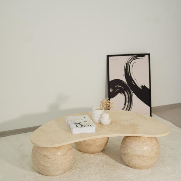 Travertine Coffee Table - Etsy