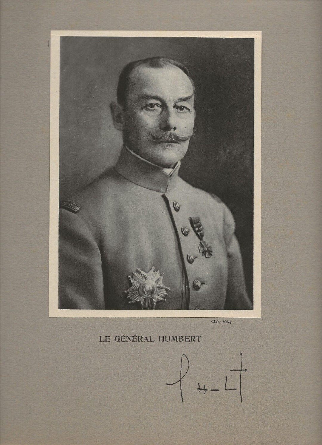 Old Photo, Military Portrait of General Humbert, Melcy Photo, France - Etsy