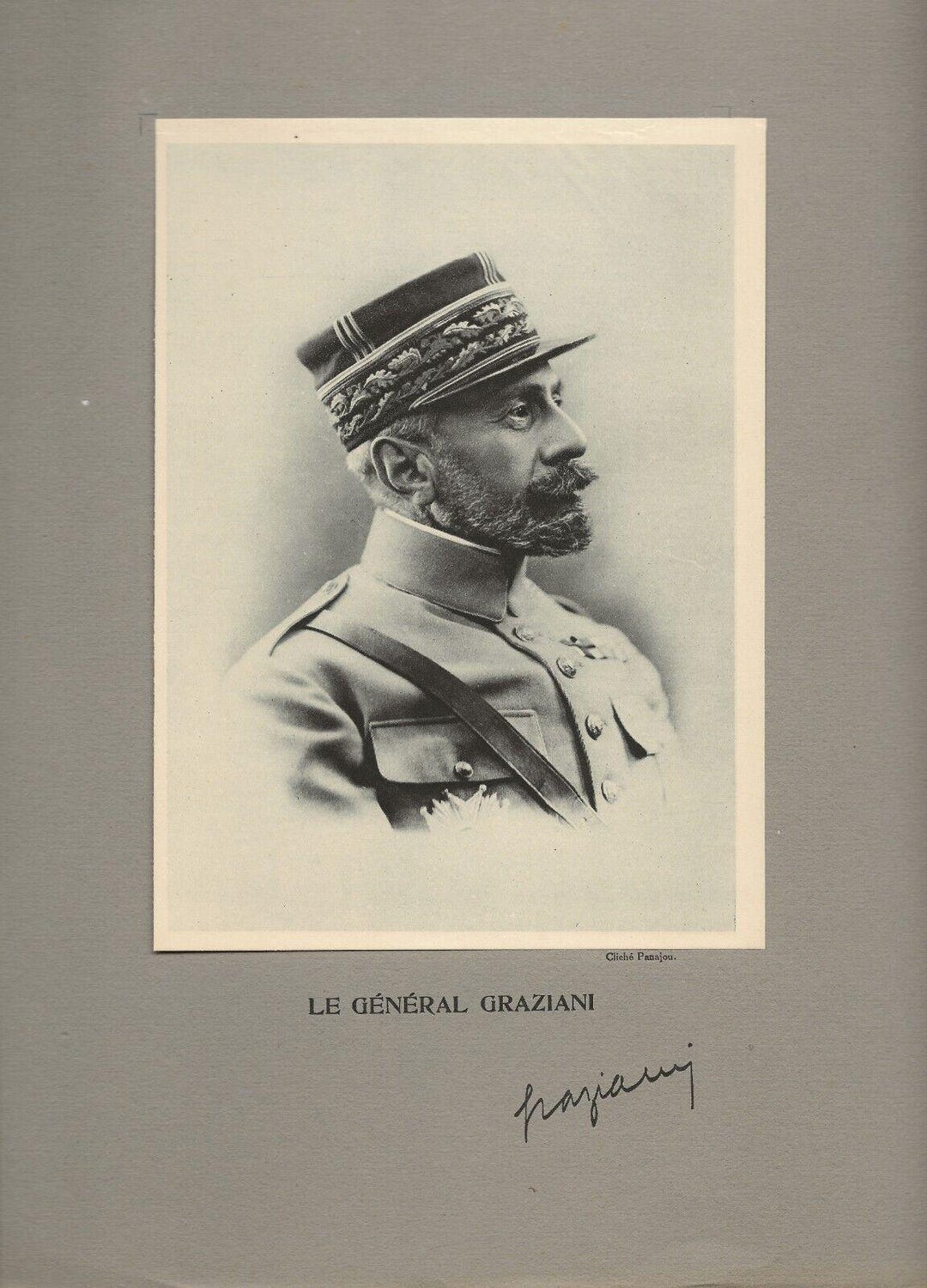 Old Photo, Military Portrait of General Graziani, Panajou Photo ...