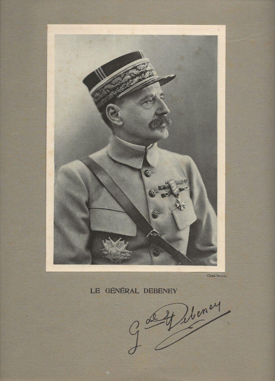 Old Photo, Military Portrait of General Debeney, Sartony Photo ...