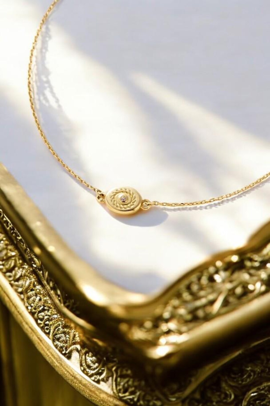 14K Gold Jewelry Set Minimalist Ring, Earrings, Necklace&bracelet for ...