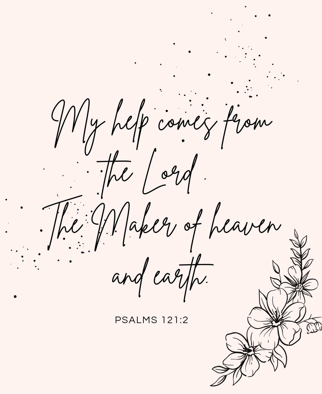 Psalm 121 Christian Woman Wall Art printable - Etsy