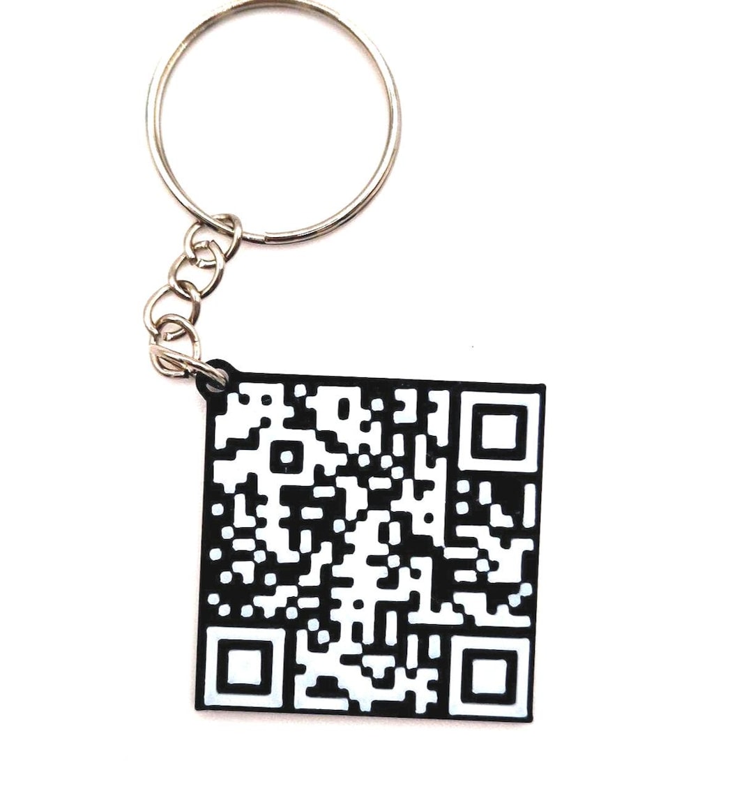 Rick Astley QR Code Keyring | Never Gonna Give You up | Unique Gift for ...