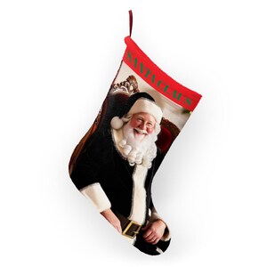 White Santa Claus Red Christmas Stockings - Etsy