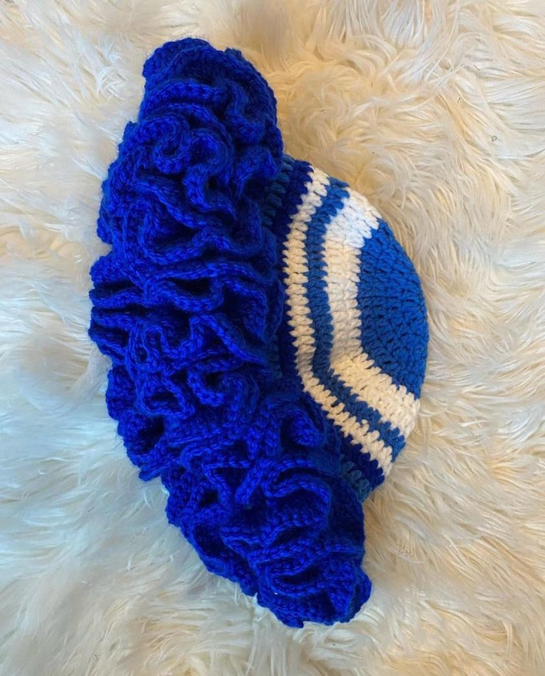 Crochet Ruffle Hat written Pattern - Etsy