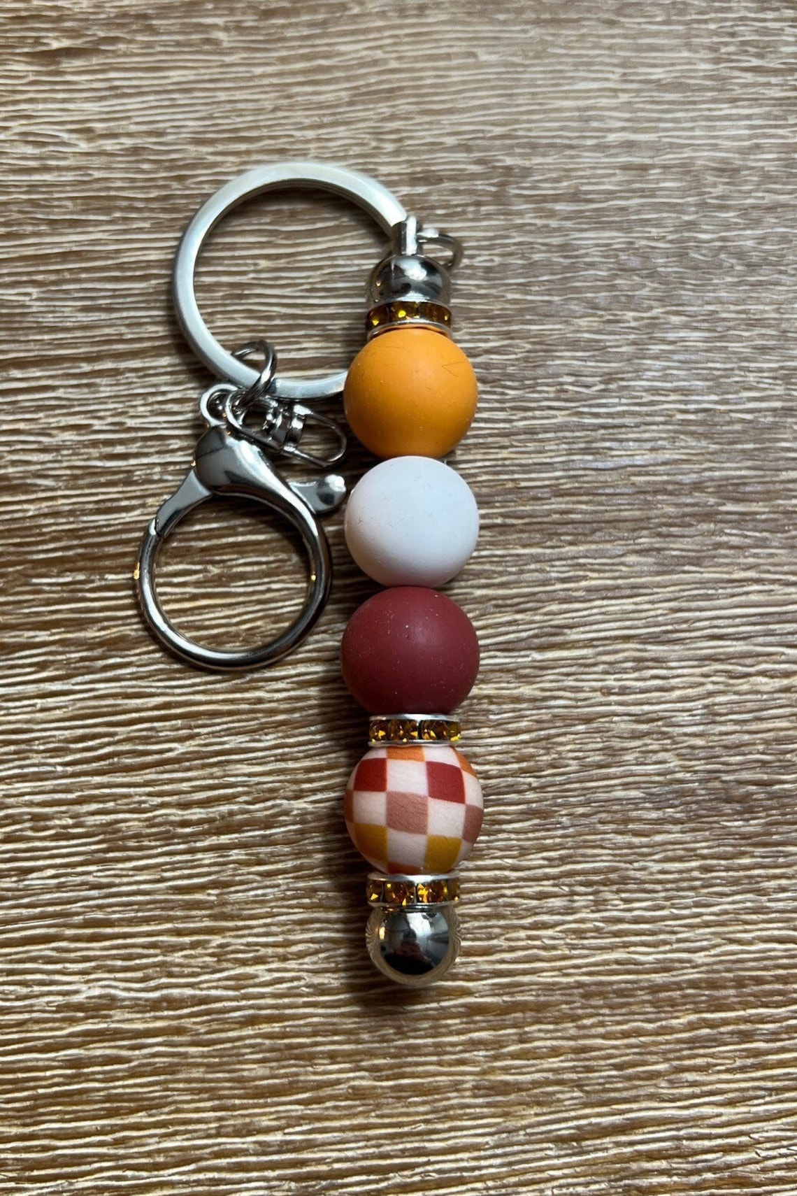 Silicone Bar Keychain | Checkered Pattern | Multiple Colors - Etsy