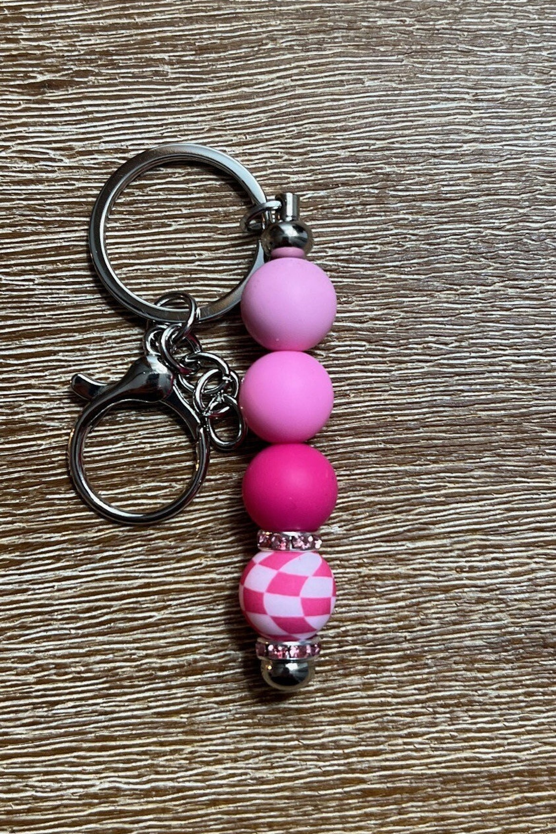 Silicone Bar Keychain | Checkered Pattern | Multiple Colors - Etsy