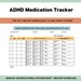 ADHD Medical Tracker - Etsy