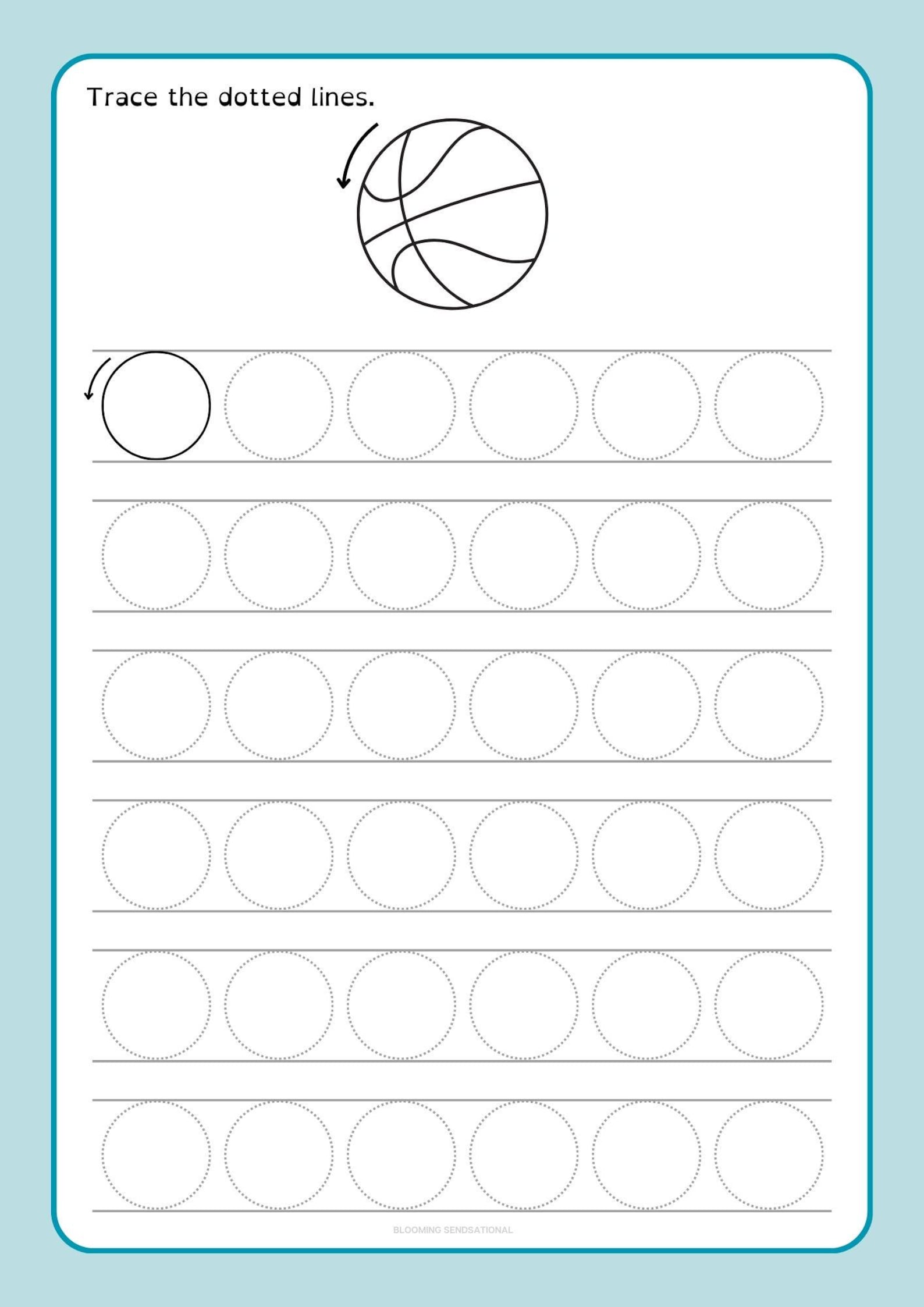 Printable Pencil Control Worksheets for Toddlers - Etsy