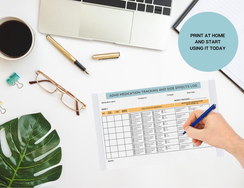 ADHD Medical Tracker - Etsy