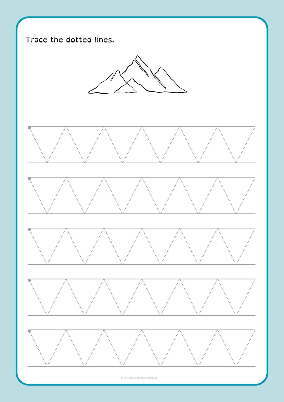Printable Pencil Control Worksheets for Toddlers - Etsy