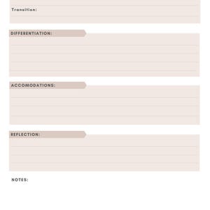 Special Education Lesson Plan Template - Etsy