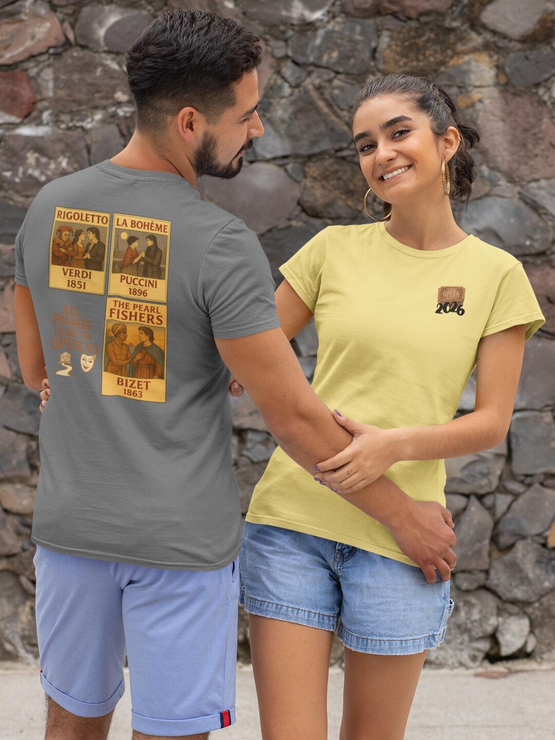Vintage Opera Postcard Collage T-shirt, Gift for Music Lovers - Etsy