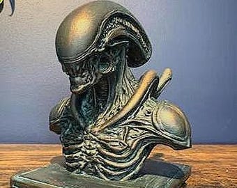 Xenomorph Alien Bust STL - Etsy