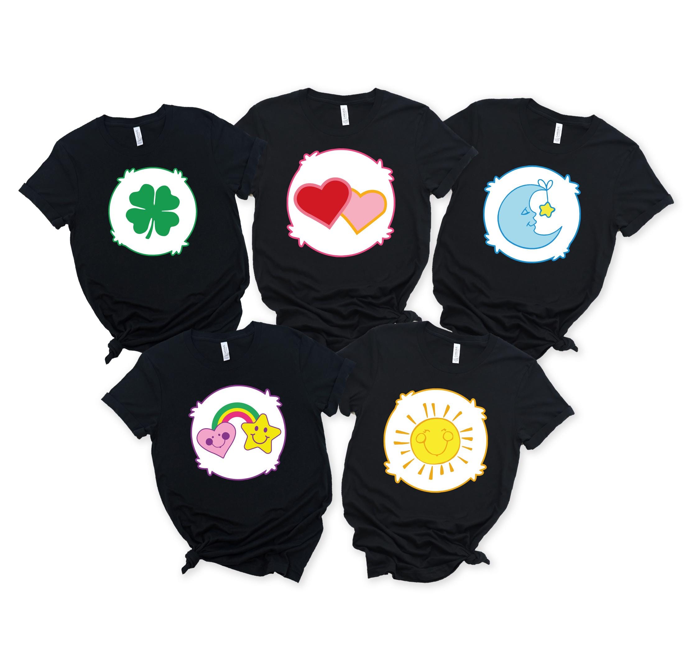 Cute Bear Characters Matching Friends Crew Shirt,cute Bear Nostalgia ...