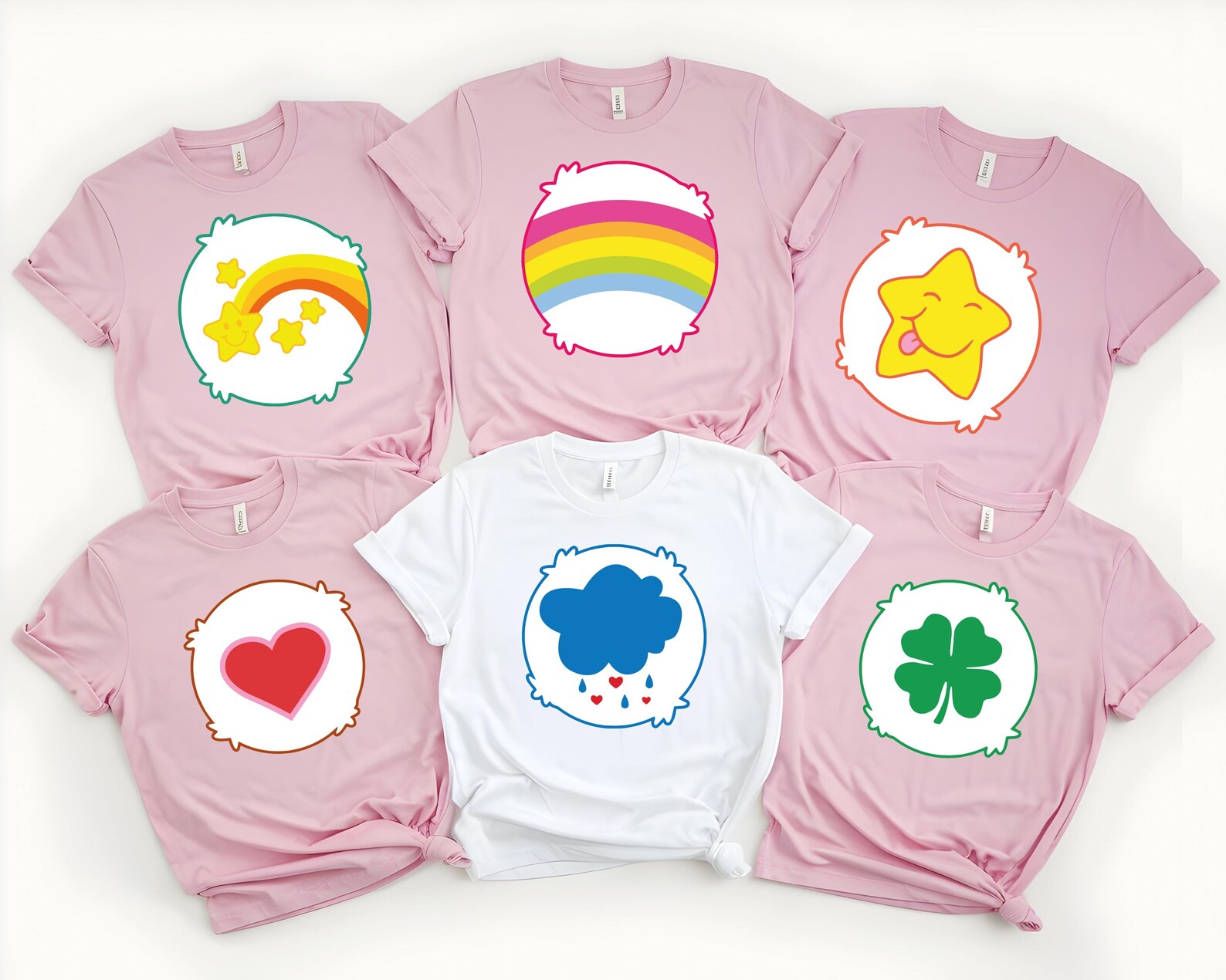 Cute Bear Characters Matching Friends Crew Shirt,cute Bear Nostalgia ...