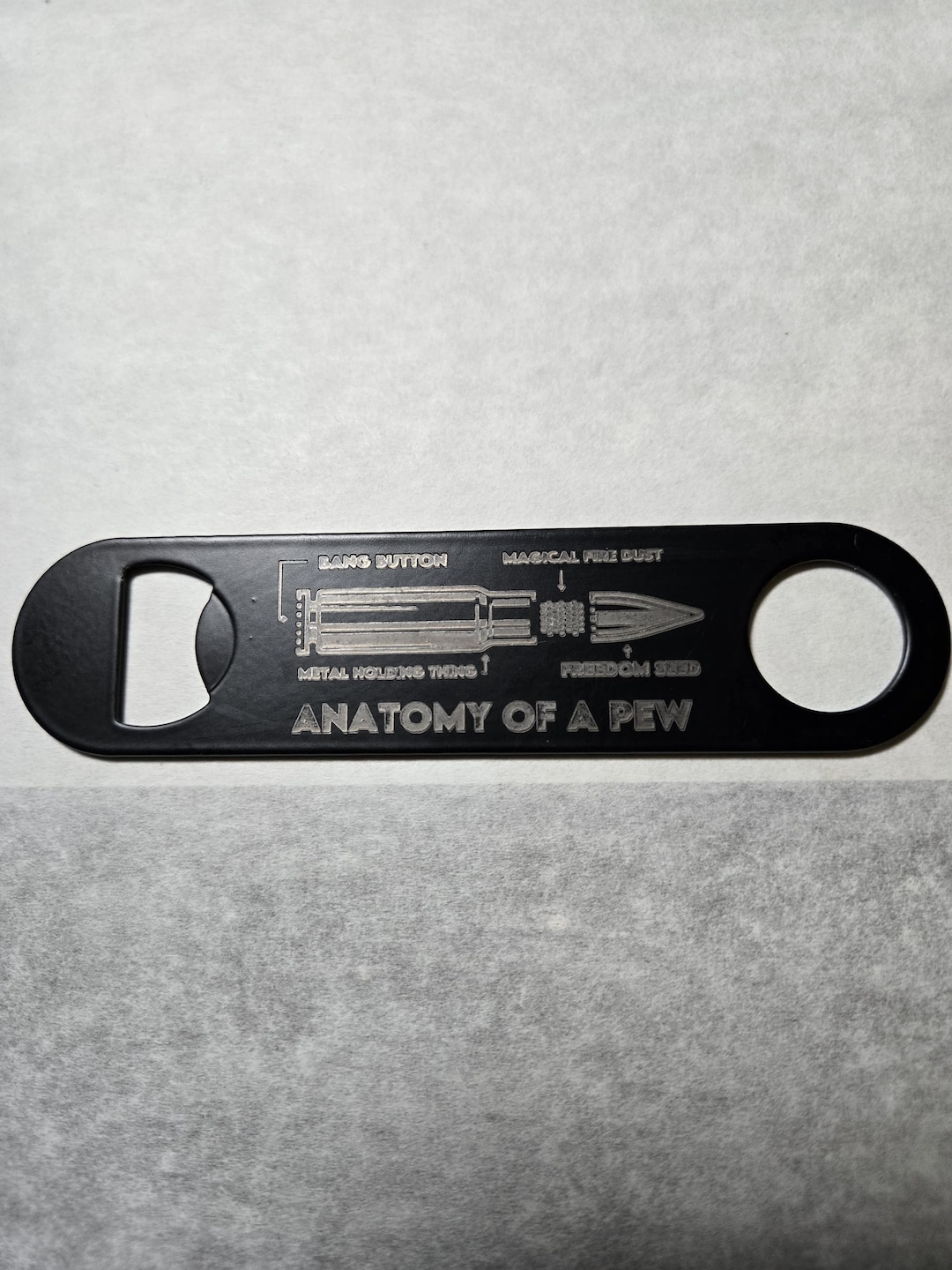 Anatomy of a Pew Bottle Opener - Etsy