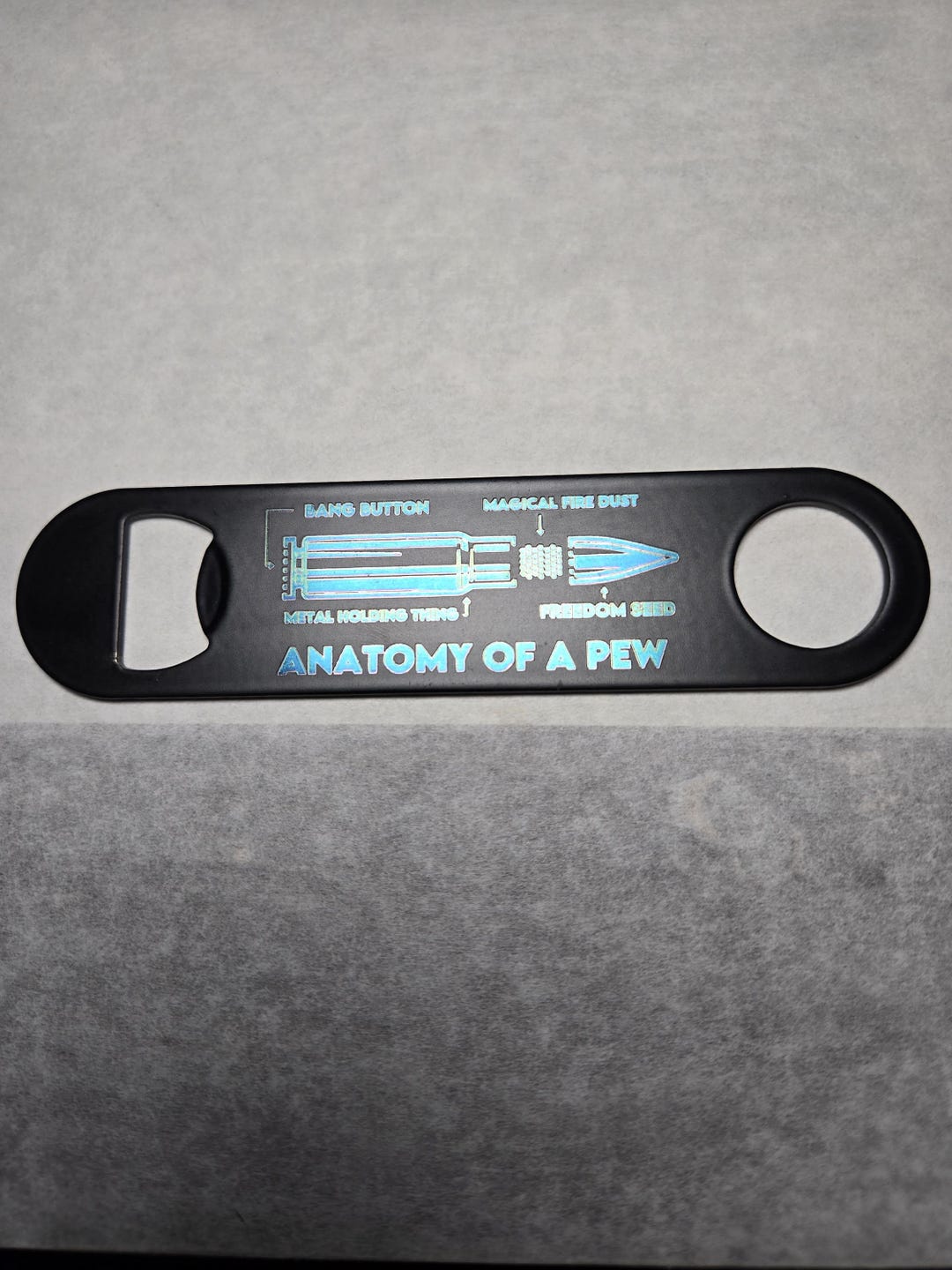 Anatomy of a Pew Bottle Opener - Etsy