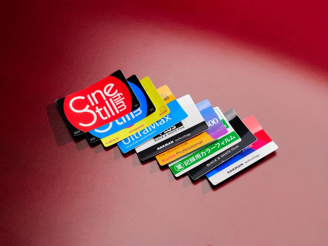 Pack of 9 - Film Box Vinyl Sticker | Laptop | Waterbottle | Film Case ...