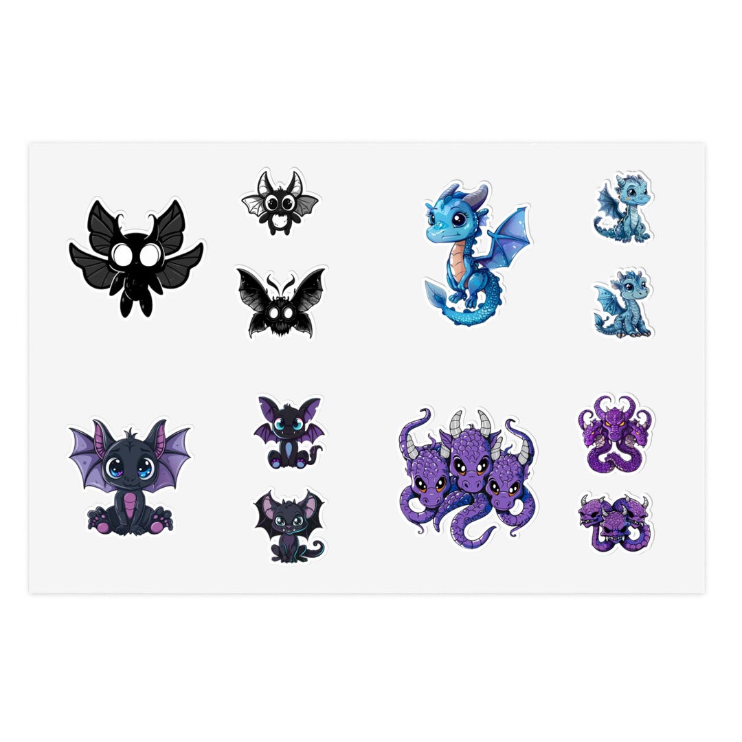 Sticker Sheet Myth Creatures - Etsy