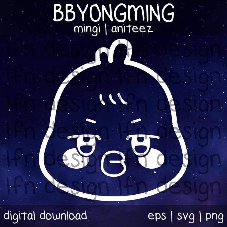 ATEEZ Aniteez Bbyongming SVG Pack - Etsy